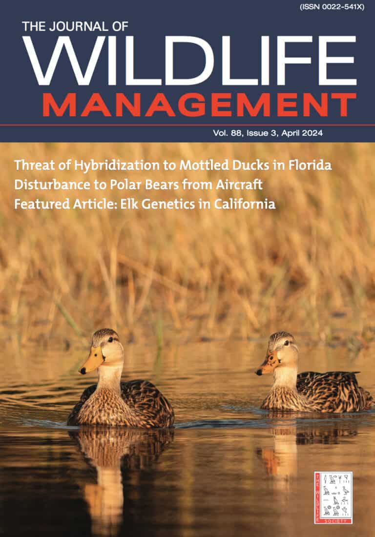 The April issue of the Journal of Wildlife Management - The Wildlife ...