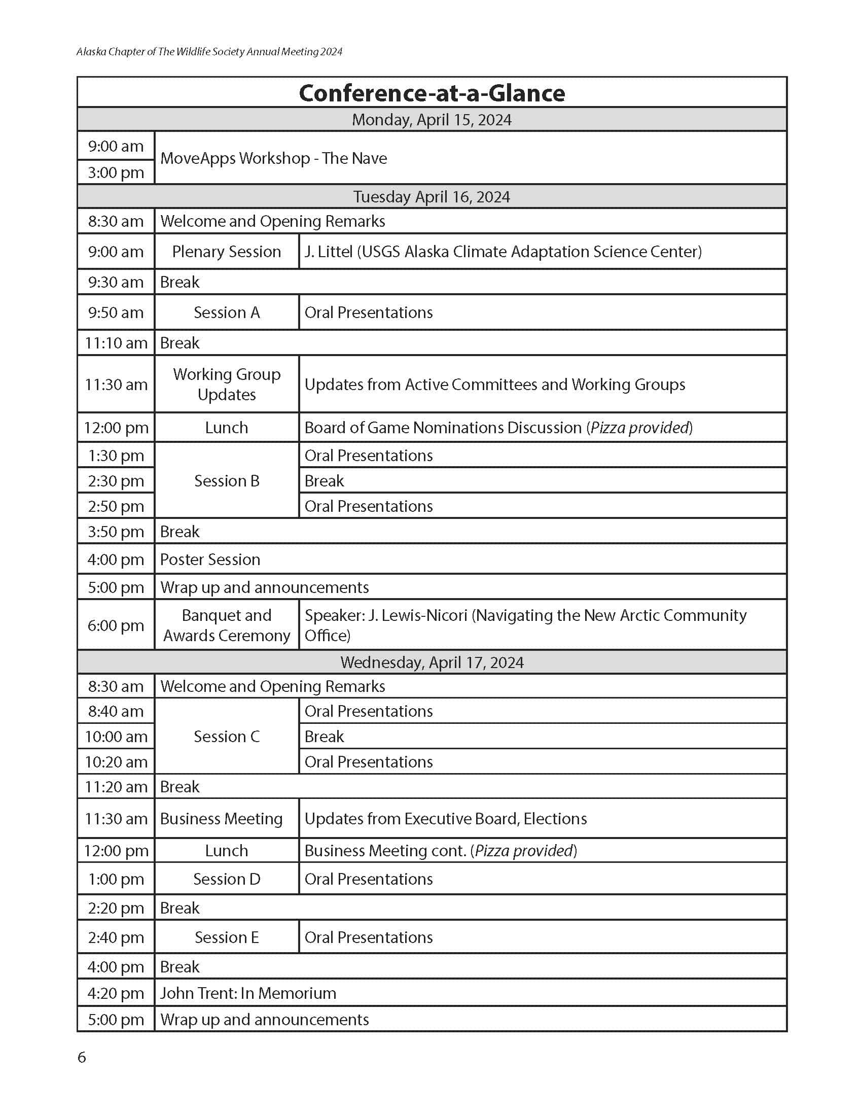 Alaska Chapter: Meetings - The Wildlife Society